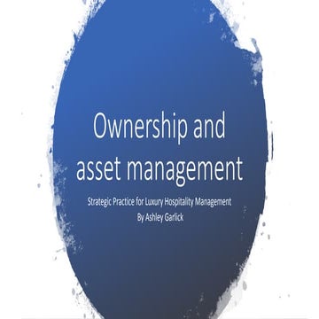 Ownership and asset management | PPT