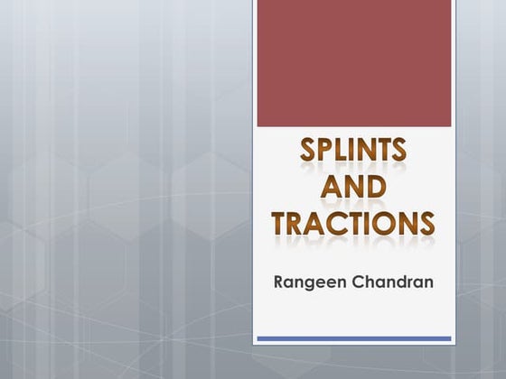 Casting and splinting | PPT