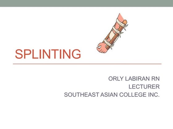 #. Bandaging and Splinting.pdf | First Aid | Injuries