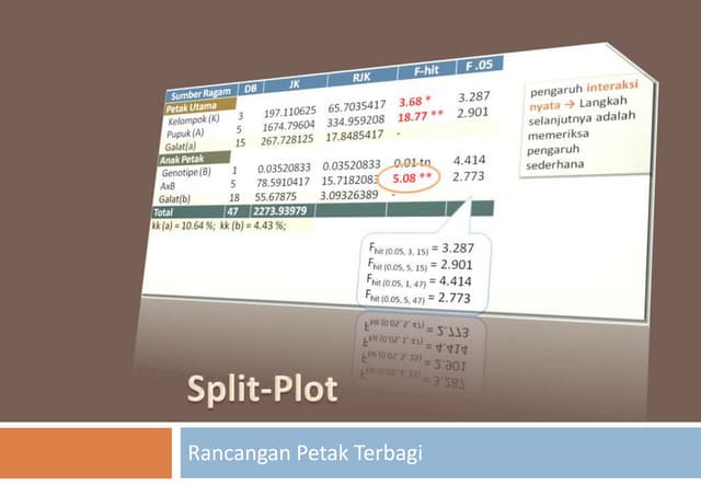 Split plot part1 | PDF