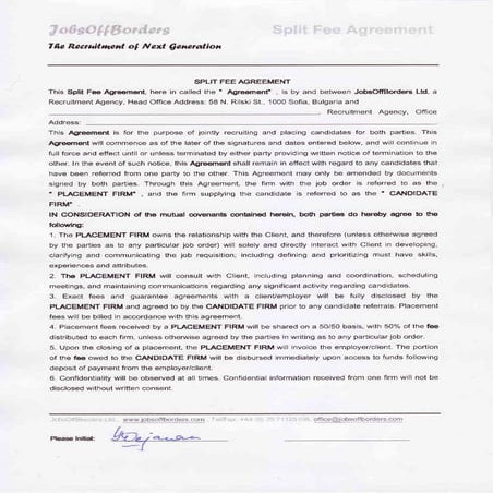 Split agreement | PDF