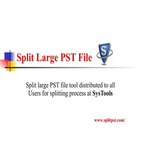Split large pst file | PPT