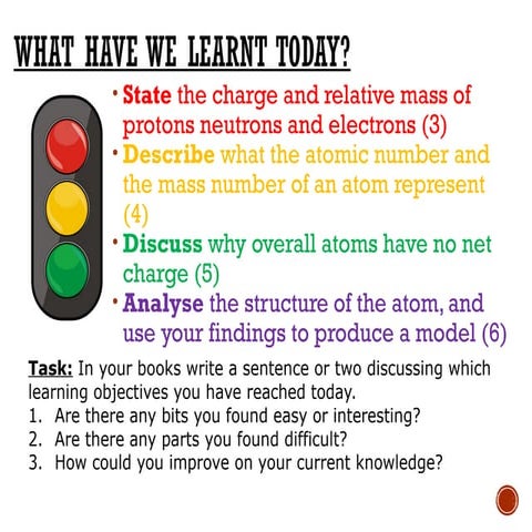 State the charge and relative mass of protons neutrons and electrons .pptx