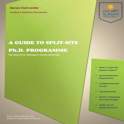 Split site phd soran univeristy | PDF