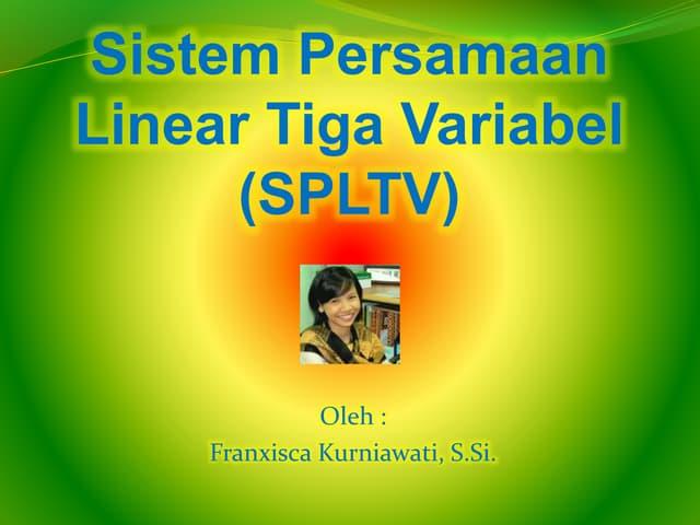 SPLDV dan SPLTV | PPTX