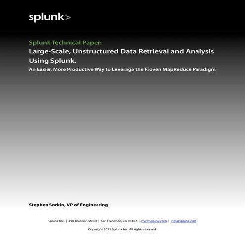 Splunk and map_reduce | PDF