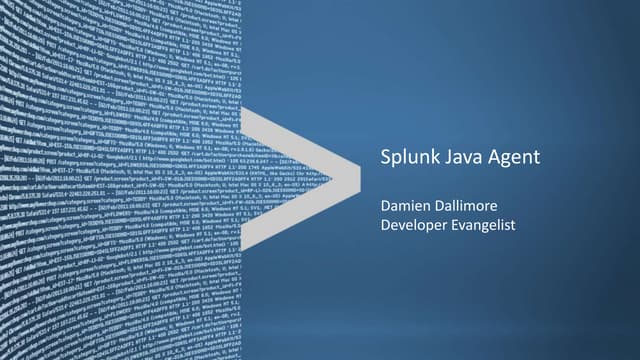 Splunk Java Agent Ppt