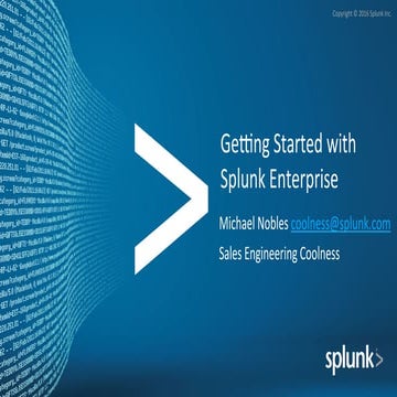 Getting Started with Splunk Enterprise | PDF