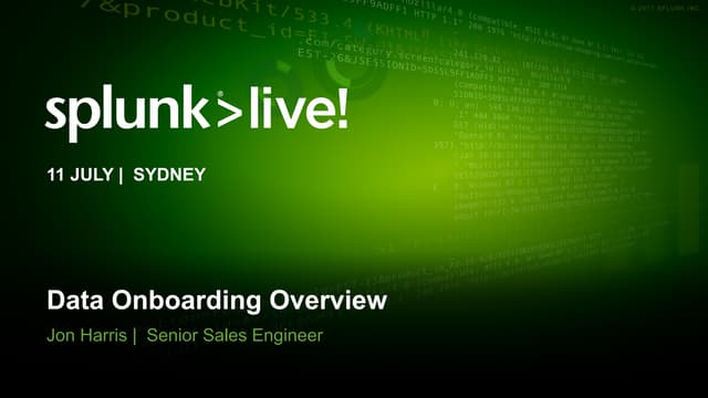 Splunk Data Onboarding Overview - Splunk Data Collection Architecture | PDF Splunk Data Onboarding Overview - Splunk Data Collection Architecture | PDF