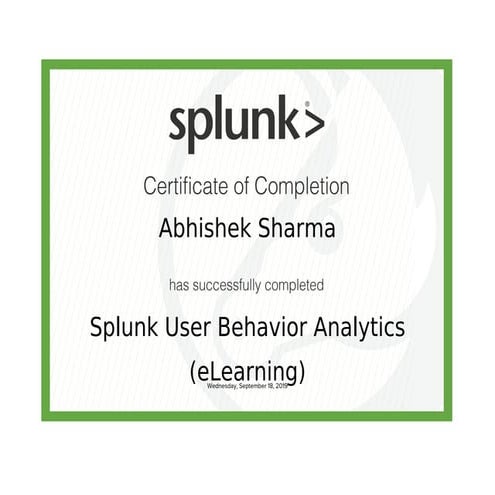 Splunk uba cert | PPT