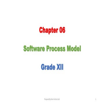 SPM.pdf grade 12 computer science note software Process model | PDF