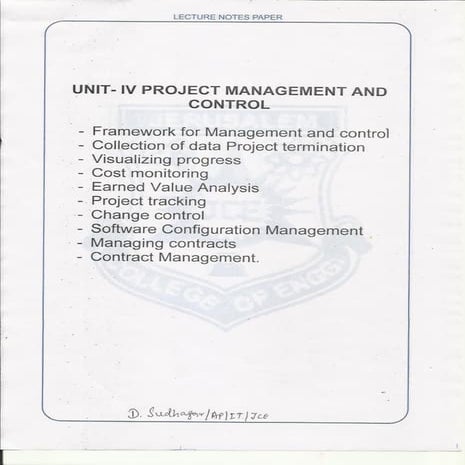 Spm unit-4-notes | PDF