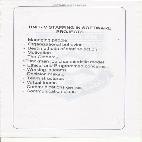 Spm unit-5-notes | PDF