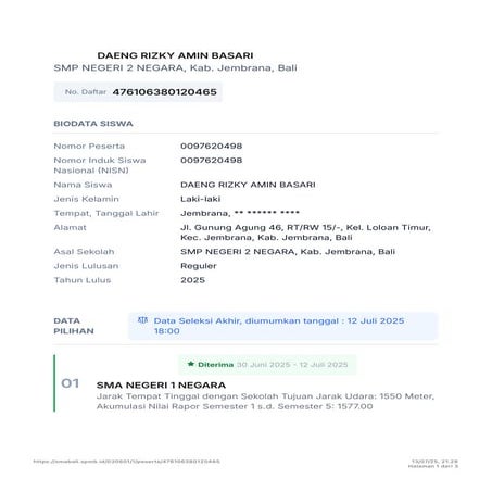 SPMB Online.pdGHLTYULORYOULRFYTKFGKHFTYHKf | PDF