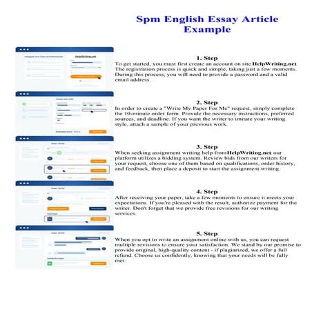 Spm English Essay Article Example | PDF