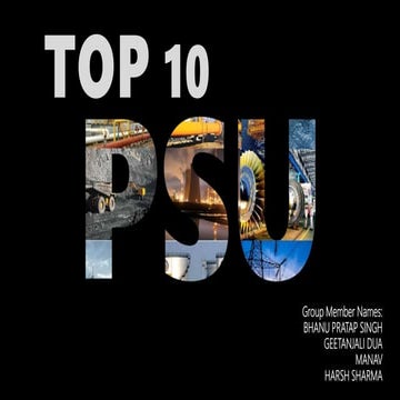 TOP 10 PSU | PPTX