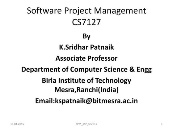 project monitoring and control | PPTX