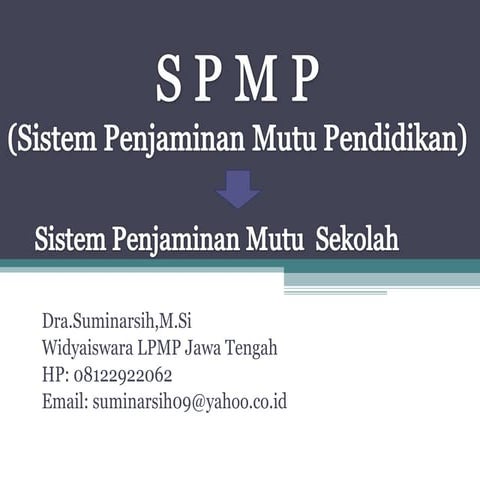 SISTEM PENJAMINAN MUTU PENDIDIKAN | PPT