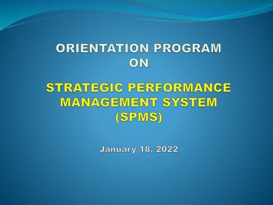 CDA SPMS Rating Scale | PPT