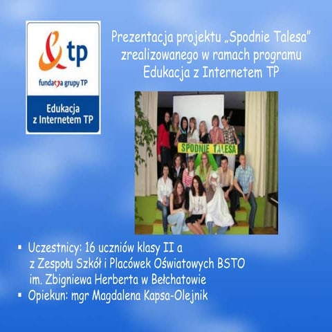 Spodnie Talesa | PPTX