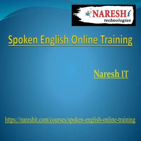 No 1 Top Spoken English Online Training. | PPTX
