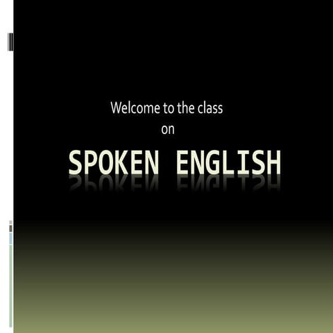 Spoken English | PPT