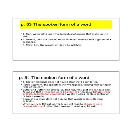 Spoken form what is a word-Norbert Schmitt | PDF