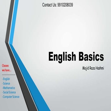Spoken Notes - Basics of English.pptx