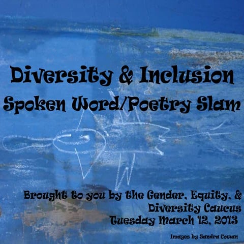 Diversity & Inclusion: Spoken Word/Poetry Slam | PPT
