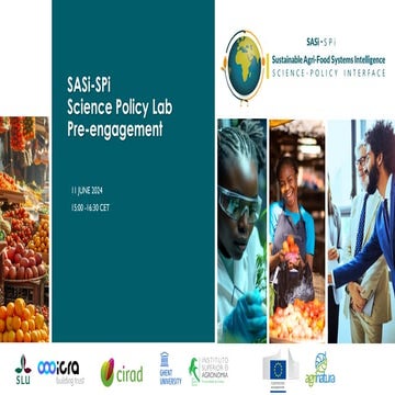 SASi-SPi Science Policy Lab Pre-engagement | PPT