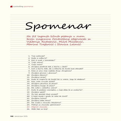 Controlling Spomenar, Controlling magazin 06 | PDF