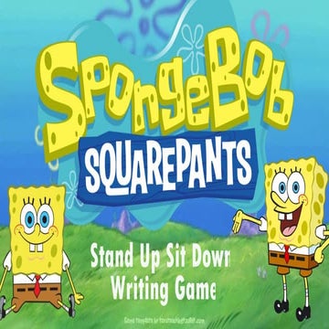 Spongebob Stand Up Sit Down Game for kids.pptx
