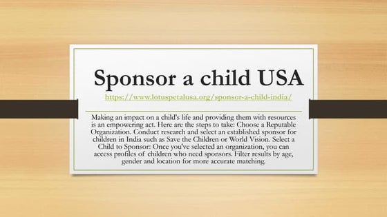 sponsor a child usa.pptx