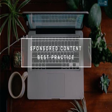 LinkedIn Sponsored Content: Best Practice | PDF