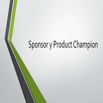 Sponsor product champion | PPTX