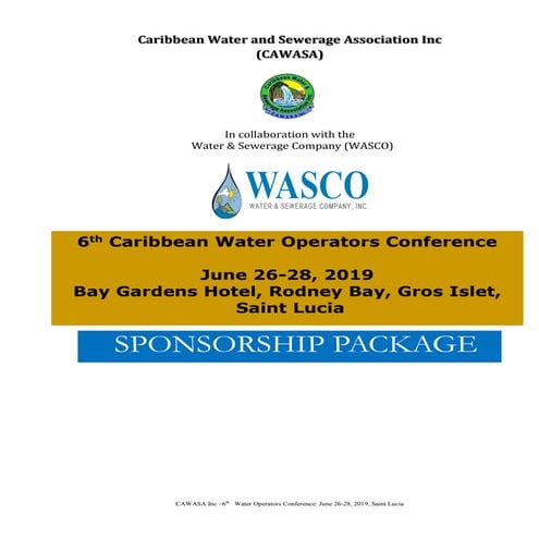 Programme - CAWASA 8th Caribbean Water Operators Conference 2025 | PDF