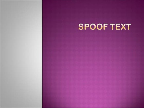 English Club Spoof Text | PPTX | Comedy | Genres