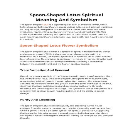 Spoon-Shaped Lotus Spiritual Meaning And Symbolism.docx