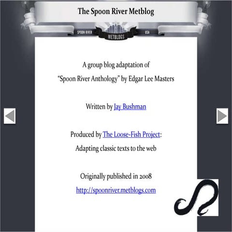 The Spoon River Metblog | PPT