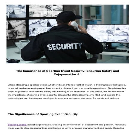 Sporting Event Security_ Ensuring Safety and Enjoyment for All.pdf
