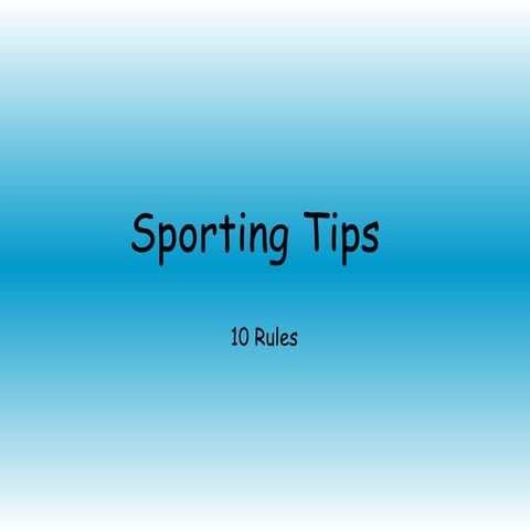 Sportingtips | PPT