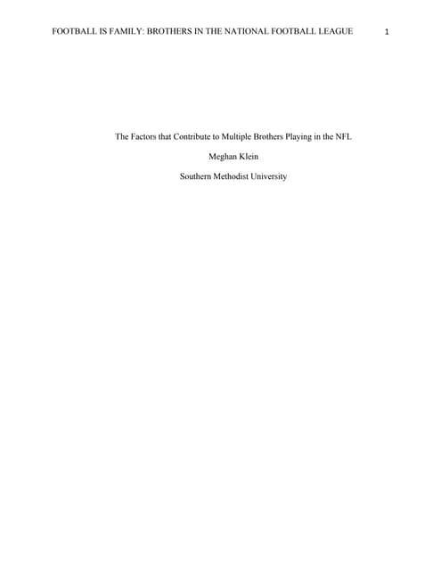 Sports Research Paper | PPT