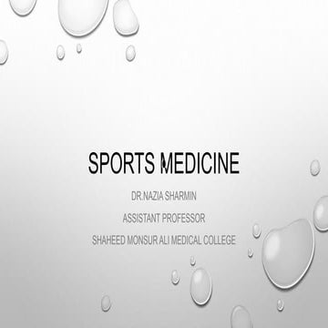 Sport medicine. .pptx