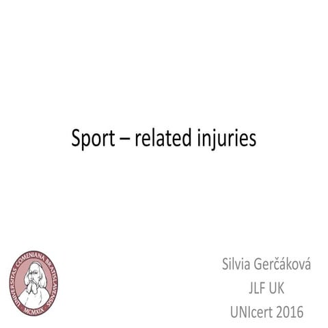 Sports-related Injuries and First Aid | PDF