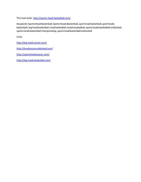 Sports head soccer | PDF