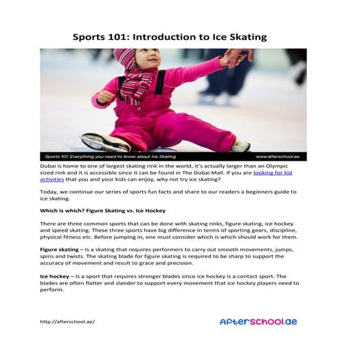 Sports 101: Introduction to Ice Skating | PDF