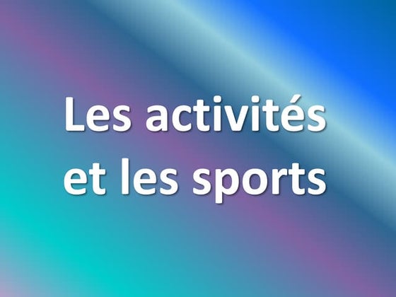 Sports flashcards | PPT