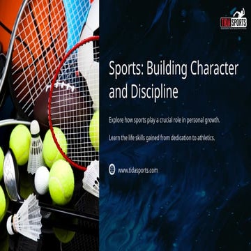 Sports Shape Character. Discipline Builds Champions. 💪🏽🏆 | PPTX