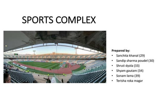 Sports complex | PPT