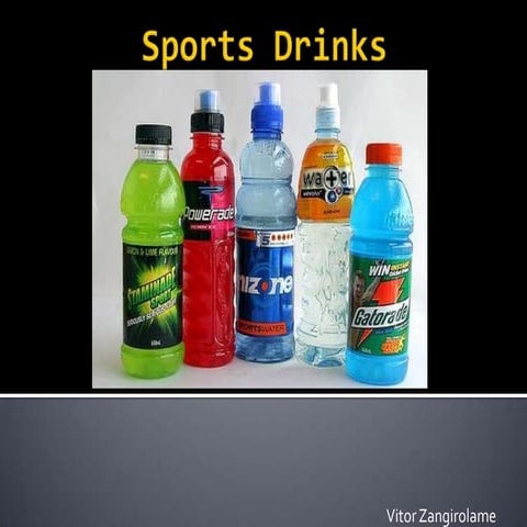 Sports drinks power point (chemistry honors) | PPTX